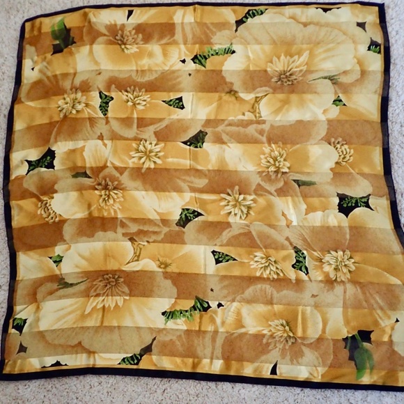 Elaine Gold | Accessories | Vintage Silky Elaine Gold Scarf For ...